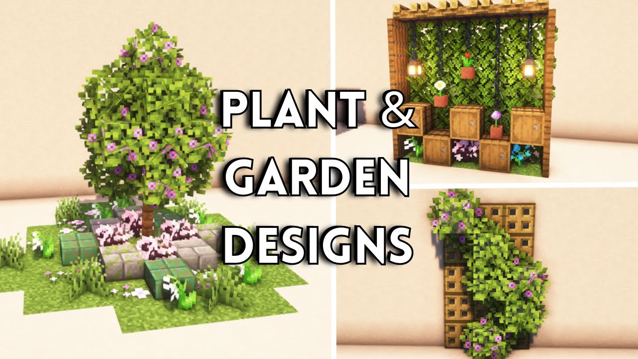 13 Plant and Garden Builds and Designs in Minecraft! - YouTube