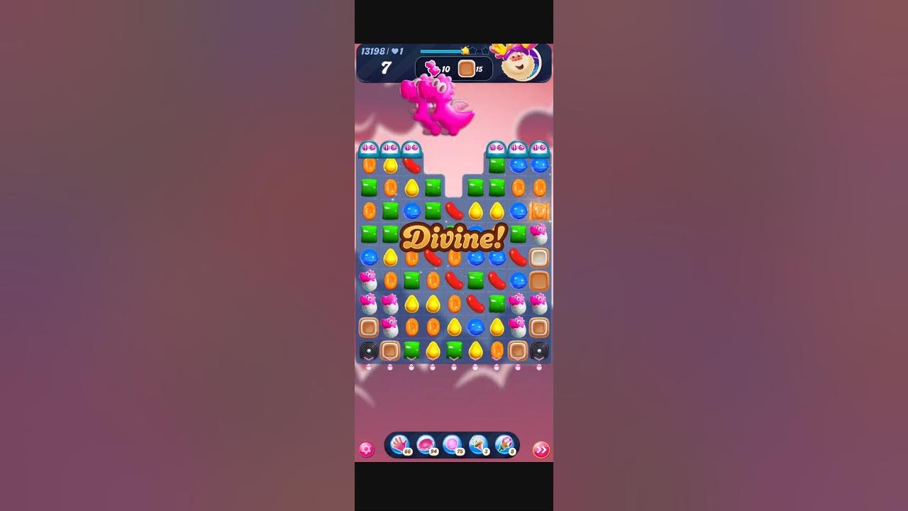 Beating Candy Crush Saga Levels Gameplay: Crushing Level 13198 - YouTube