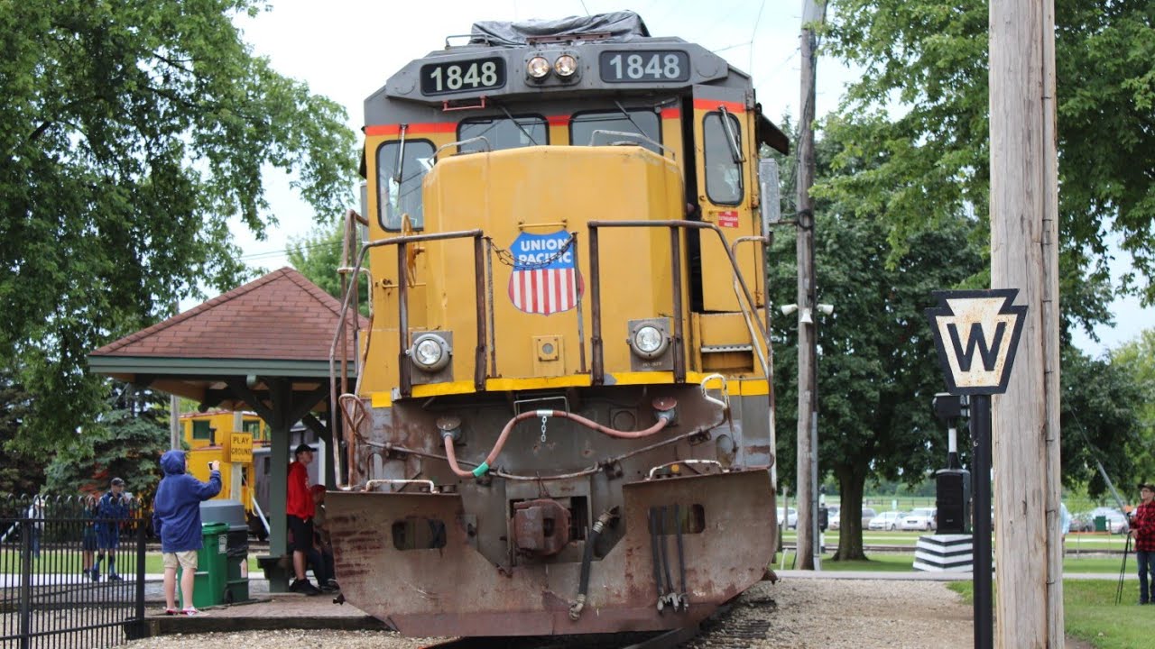 Union Pacific B40-8 1848 at the Illinois Railway Museum on August 10, 2025 - YouTube