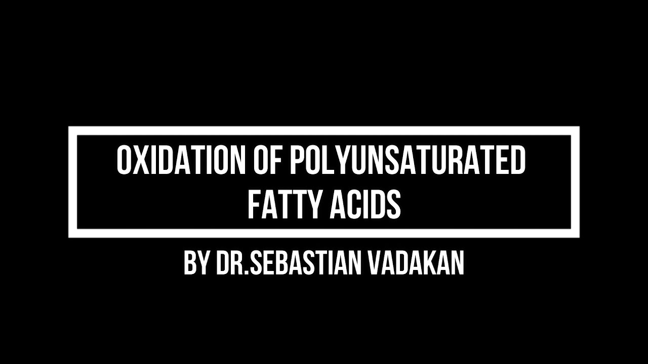 Oxidation of Polyunsaturated Fatty Acids (PUFA) - YouTube