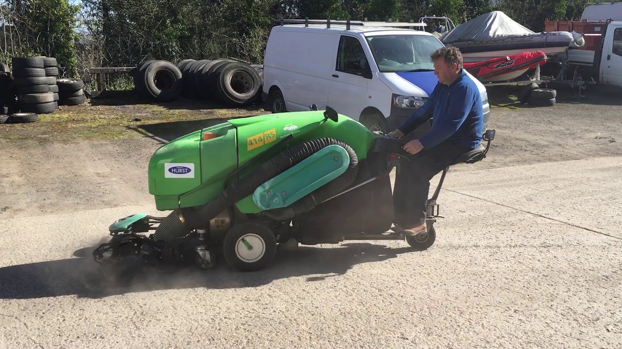 GREEN MACHINE 414 SWEEPER - YouTube