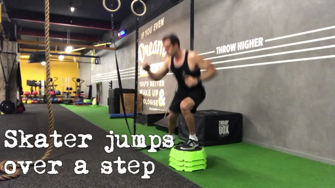 Skater Jumps over the step - YouTube