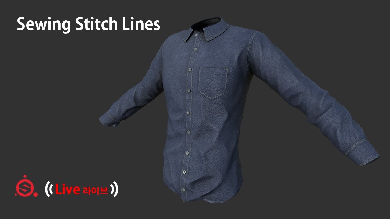 [Texturing] Making Sewing Stitch Lines in Substance Painter -Denim ...
