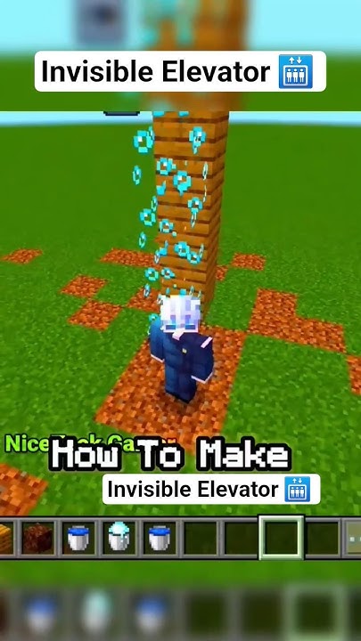 Invisible Water Elevator In Minecraft || How To Make Invisible Water ...