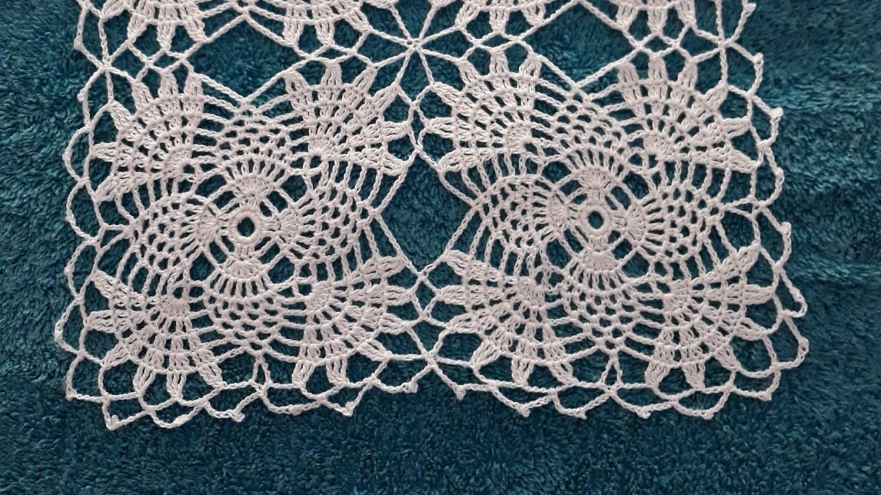 Crochet square motif tutorial: pineapple - Assembly - YouTube