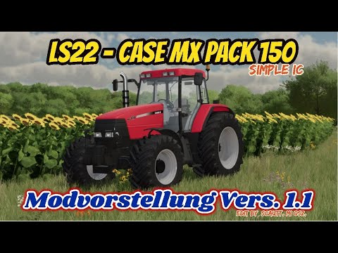LS22/FS22 🚜 CASE MX PACK 150 [ Vers. 1.1] Modvorstellung - YouTube