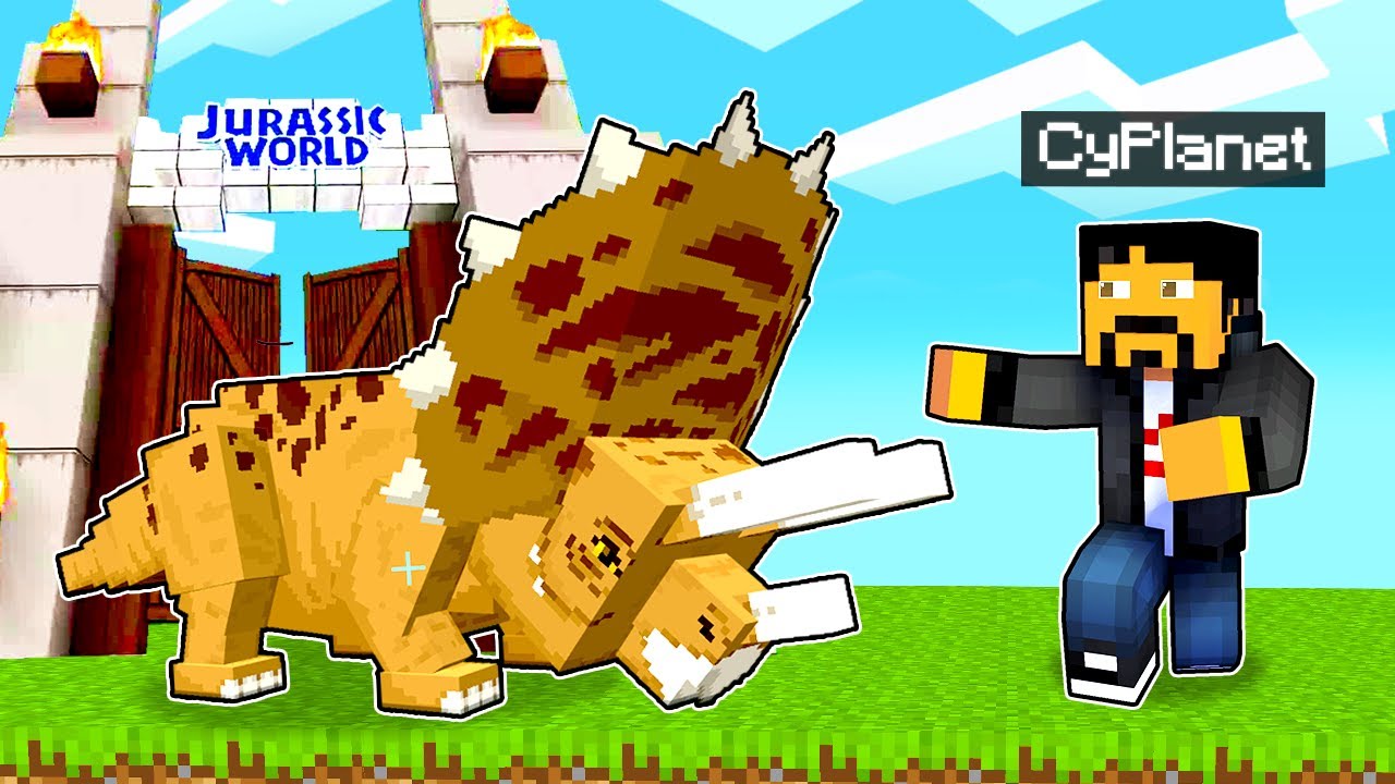My first DINOSAURS DISASTERS in Minecraft JURASSIC WORLD DLC - YouTube