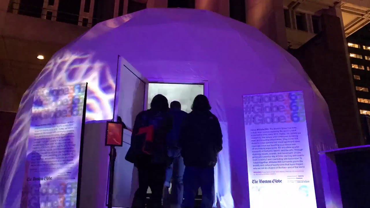Virtual Reality Dome for Boston Globe at MIT Hubweek - YouTube