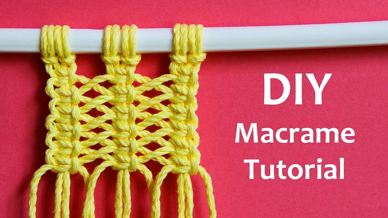 DIY Macrame Tutorial for Beginners | Макраме Для Начинающих | Макраме ...