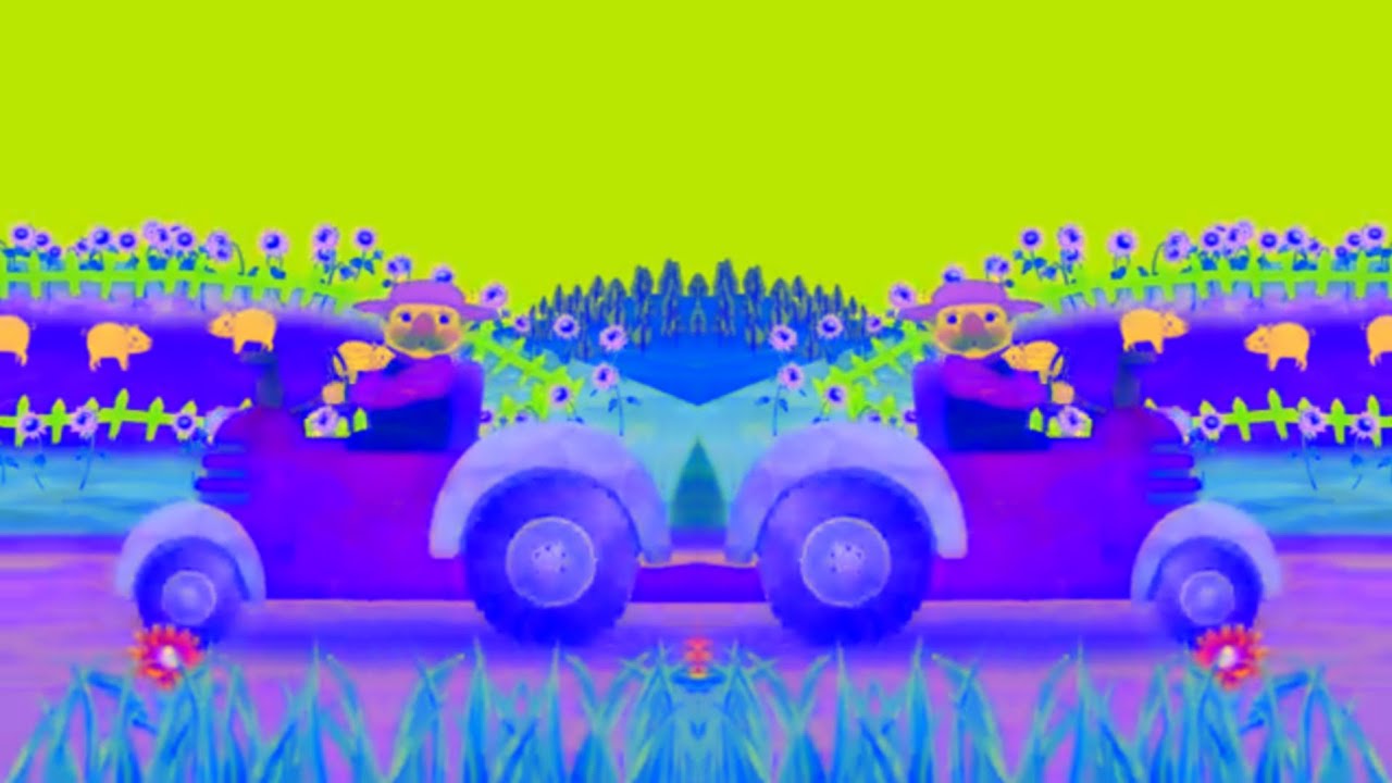 Old Mcdonald Five Animals In A WAGON Wreck Effects Compilation - YouTube