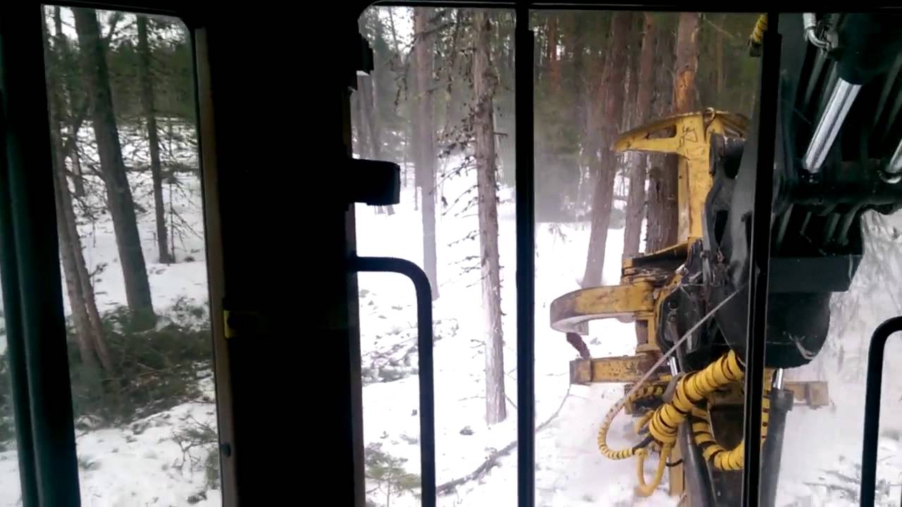 1:23 Валочно-пакетирующая машина Tigercat 860C в работе - YouTube