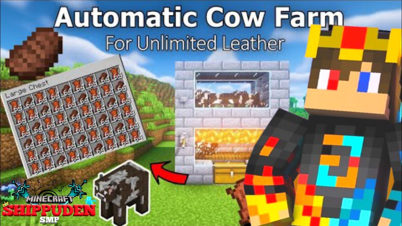 Building Automatic Food And Leather Farm In Shippudensmp #minecraft ...