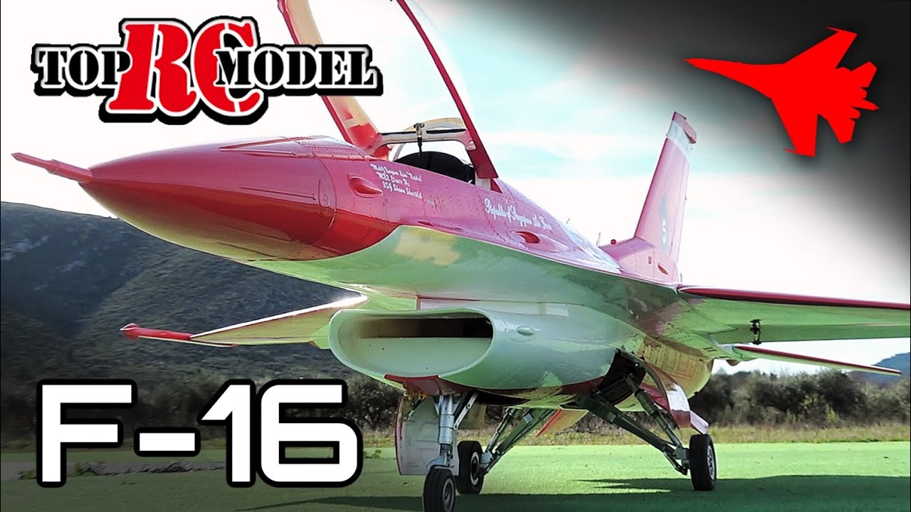 BLACK KNIGHTS F-16 RC Turbine Jet! ️ TopRC Model 1/6th - YouTube
