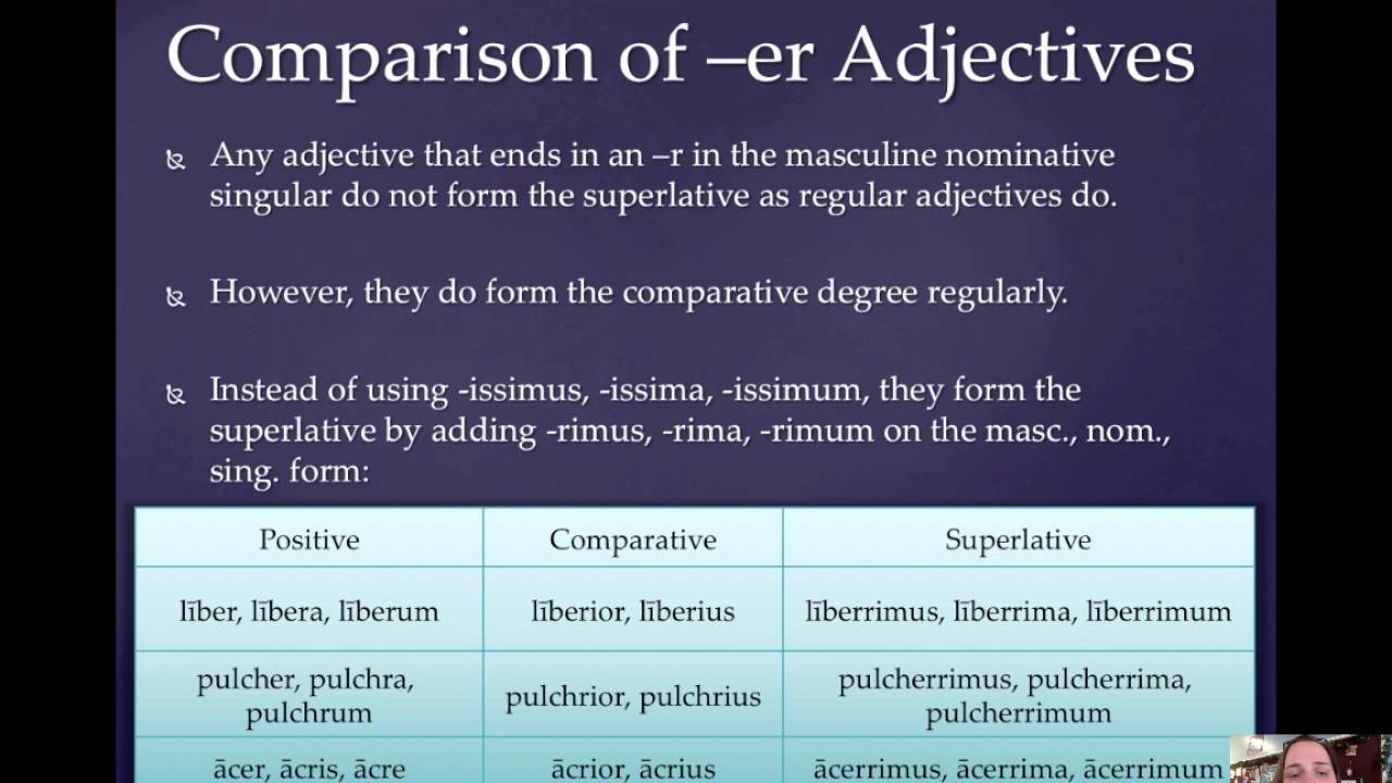 Ch. 6: Comparison of -er Adjectives - YouTube