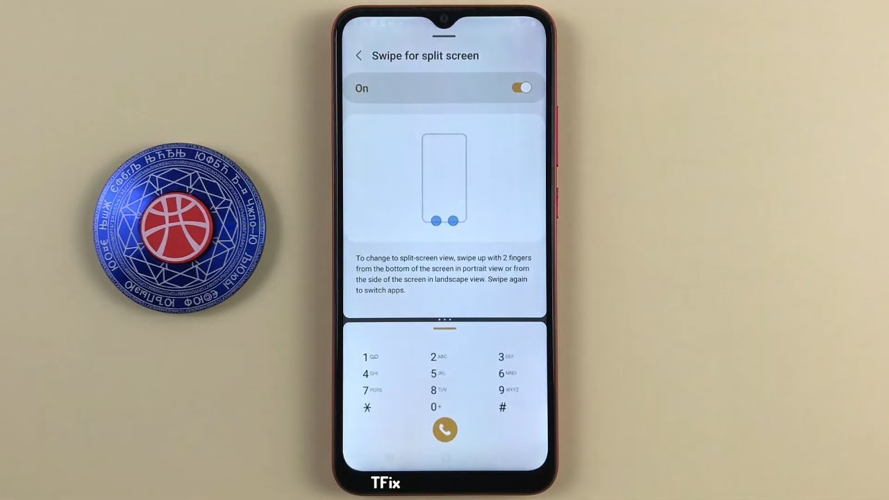 How to swipe up 2 Fingers to split the phone screen on Samsung A03 ...