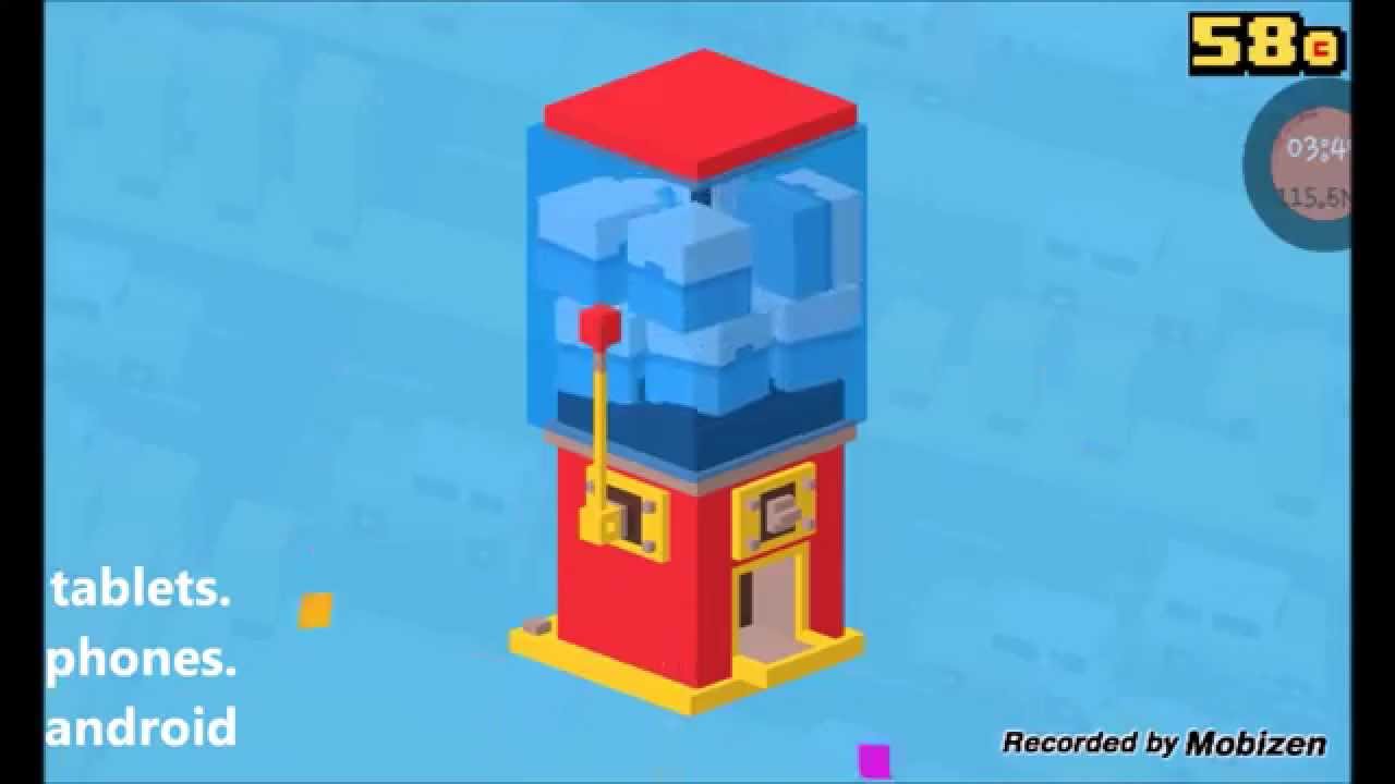 Crossy Road - Prize Machine 2400 coins spent for new characters - YouTube