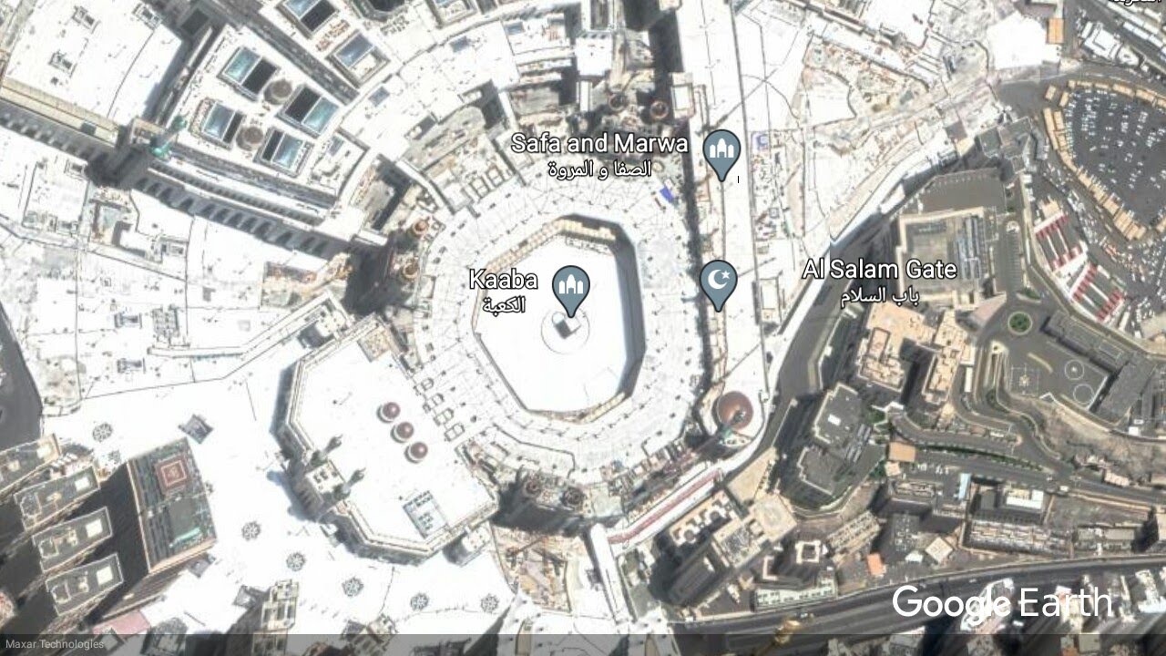 Kaaba From Space || Kaaba || Earth View ||Masjid al-Haram || - YouTube