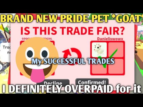 WOAH 🤩 I GOT BRAND NEW PET *GOAT* 🤑😜🥳😵😋😱 | My SUCCESSFUL TRADES 🔥💥 ...
