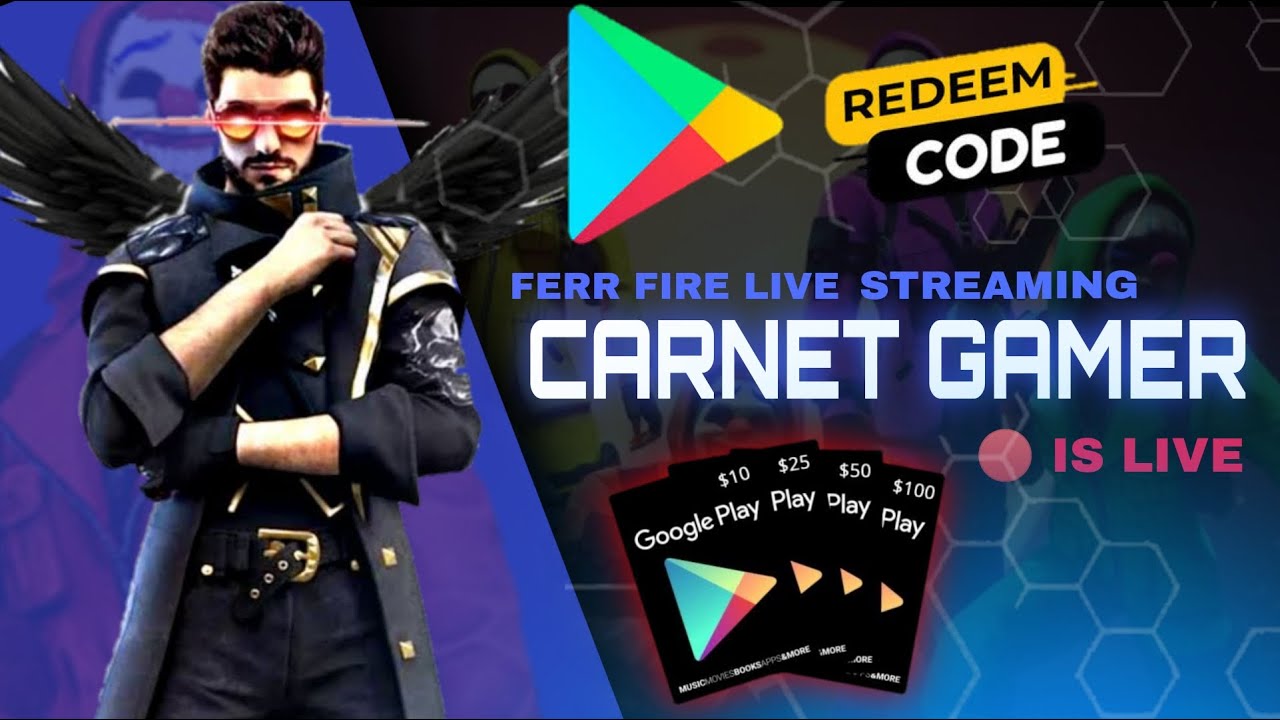 Free Fire : 👍 stream Redeem Code Giveaway | Google Play Gift Card ...
