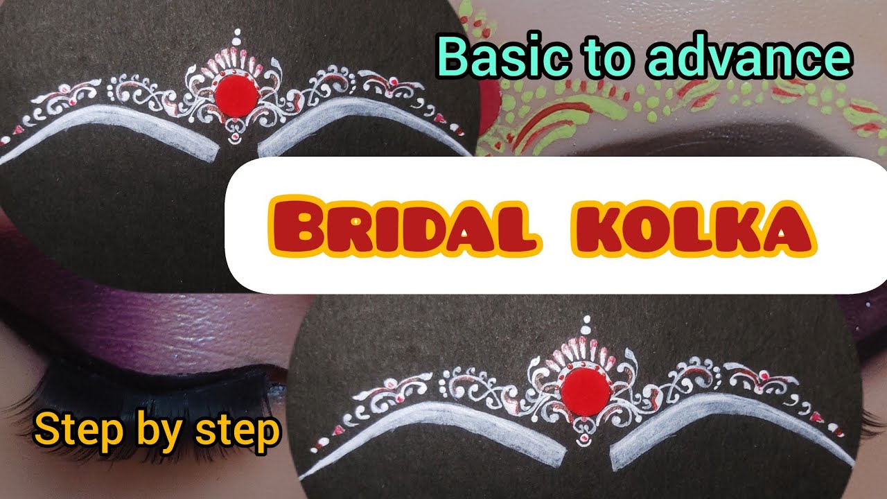 Beautiful bridal kolka design for beginners //basic to advance//step by ...