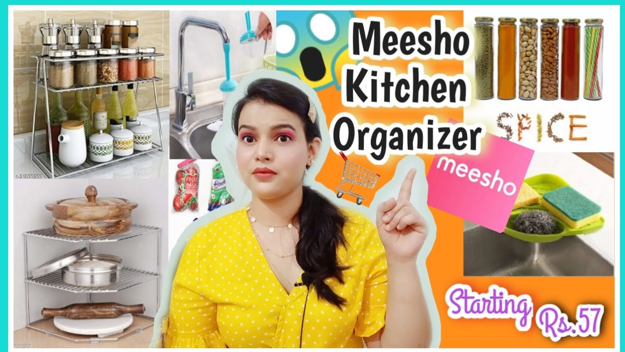 😍 Meesho Affordable Kitchen Products | Starting Rs.57, Rack Organizers ...