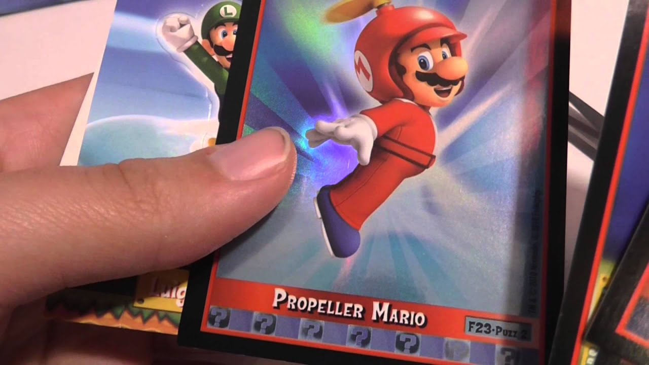Opening New Super Mario Bros. Wii Trading Card Fun Pak! - YouTube