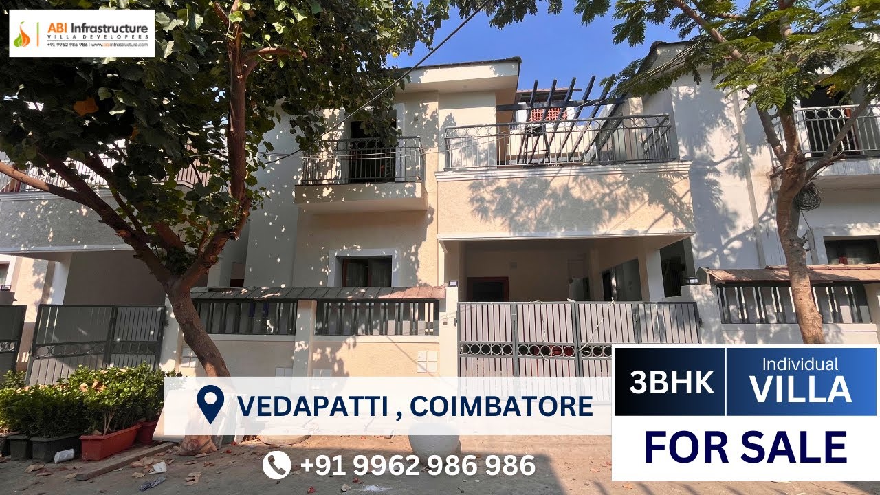Spacious 3BHK Villa for Sale in Vedapatti, Coimbatore - Fully furnished ...
