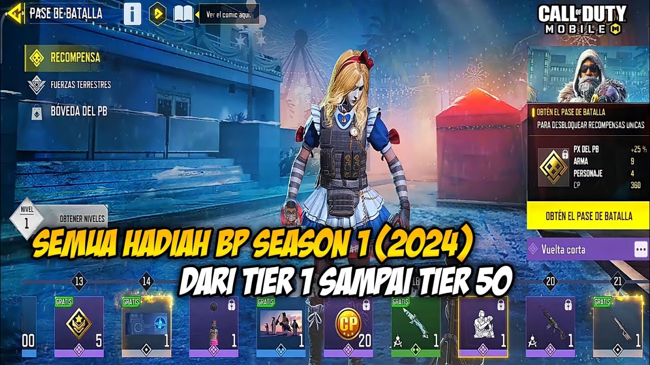 Semua hadiah battle pass codm season 1 (2024) dari Tier 1 sampai Tier ...