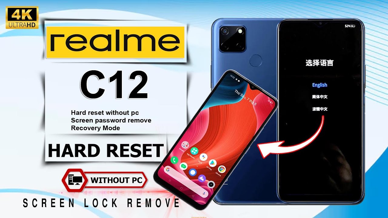 Realme C12 Hard Reset Password Unlock Without Pc Realme C12 Pattern ...