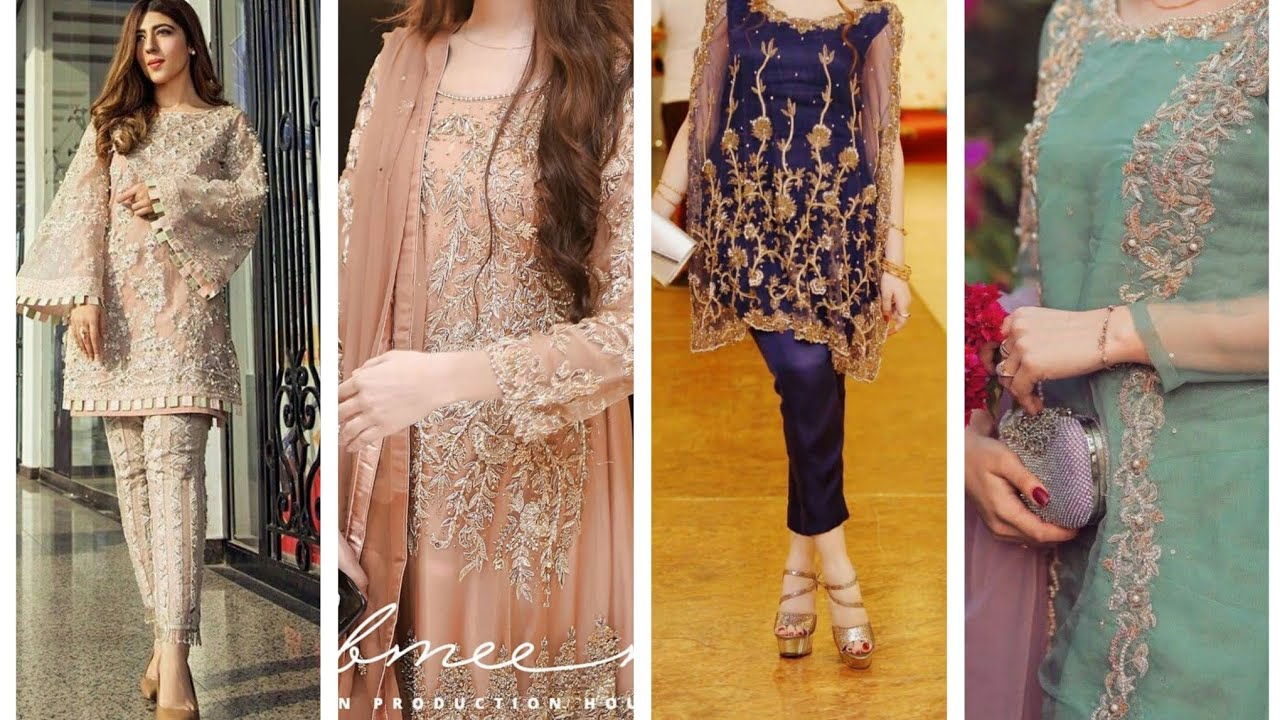 elegant and gorgeous party wear dress design for girls new collection ...