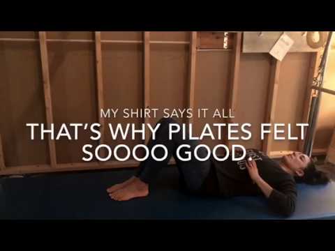 But first, Pilates (for 5 minutes- then back to eggnog!)