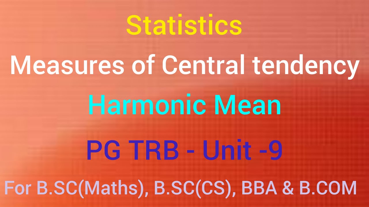 Harmonic Mean Measures Of Average Statistics thanishmaths3760 harmonic-mean-measures-of-average-statistics-thanishmaths3760