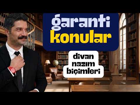 Garanti Konular | Divan Nazım Biçimleri | RÜŞTÜ HOCA