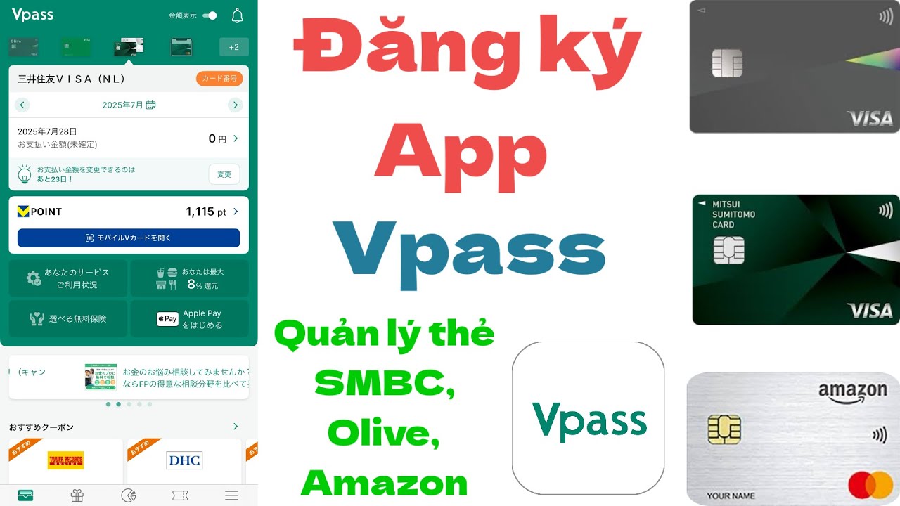 Hướng Dẫn Đăng Ký App Vpass Thẻ Credit SMBC - Quyen in JAPAN - YouTube