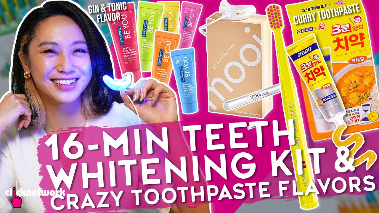 16-Min Teeth Whitening Kit & Crazy Toothpaste Flavors - Tried and ...