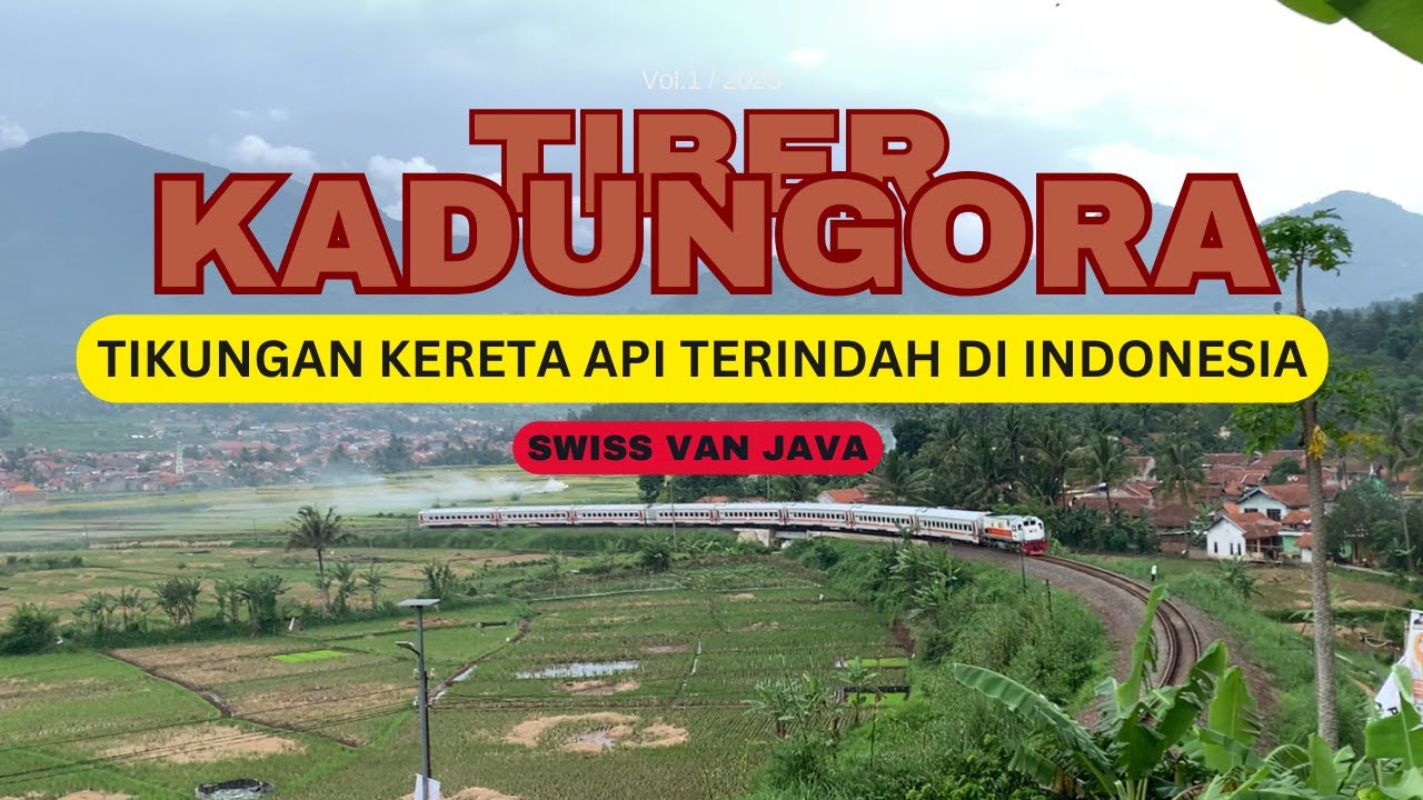 Tiber Kadungora Tikungan kereta api terindah di Indonesia || Kadungora ...