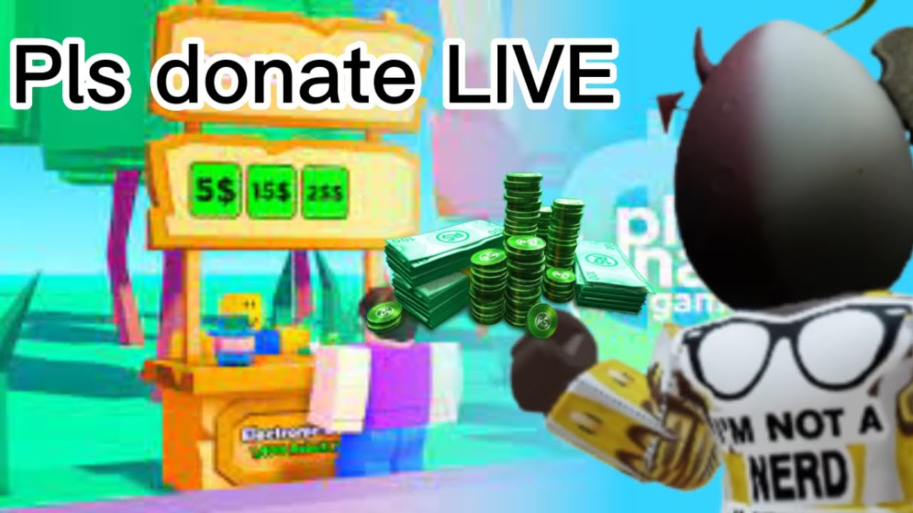 🔴donating🔴 ROBUX IN PLS DONATE to every viewer (If I get 500 subs my ...