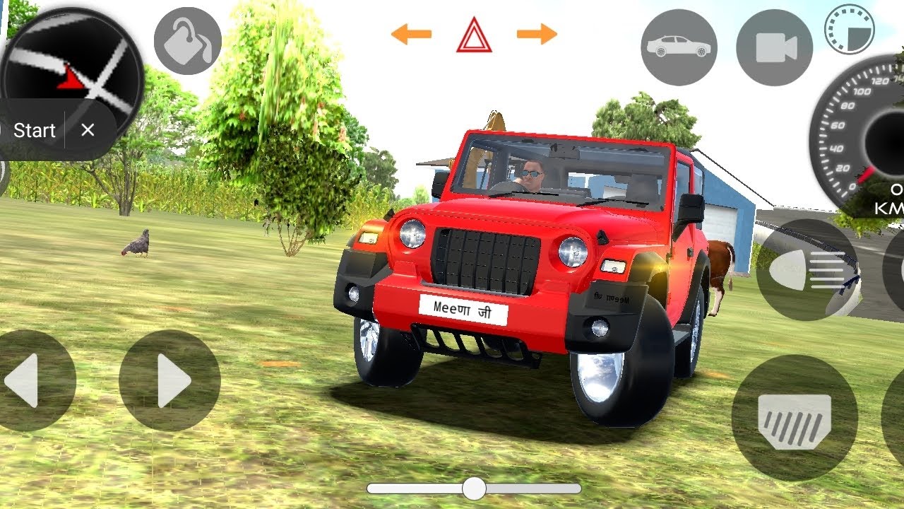 Indian Car simulator gameplay !! #thar car racing game !! #instagram ...