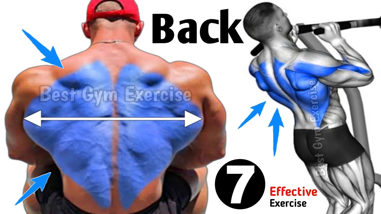 7 Effective Back Exercises For Growth - Best Gym Exercise - YouTube