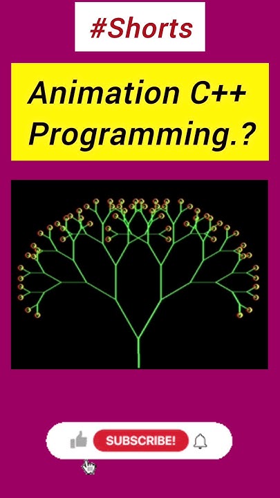 #48_Tree animation in C++ programming | graphics in C++ | 3D animation | #c_programming #shorts ...