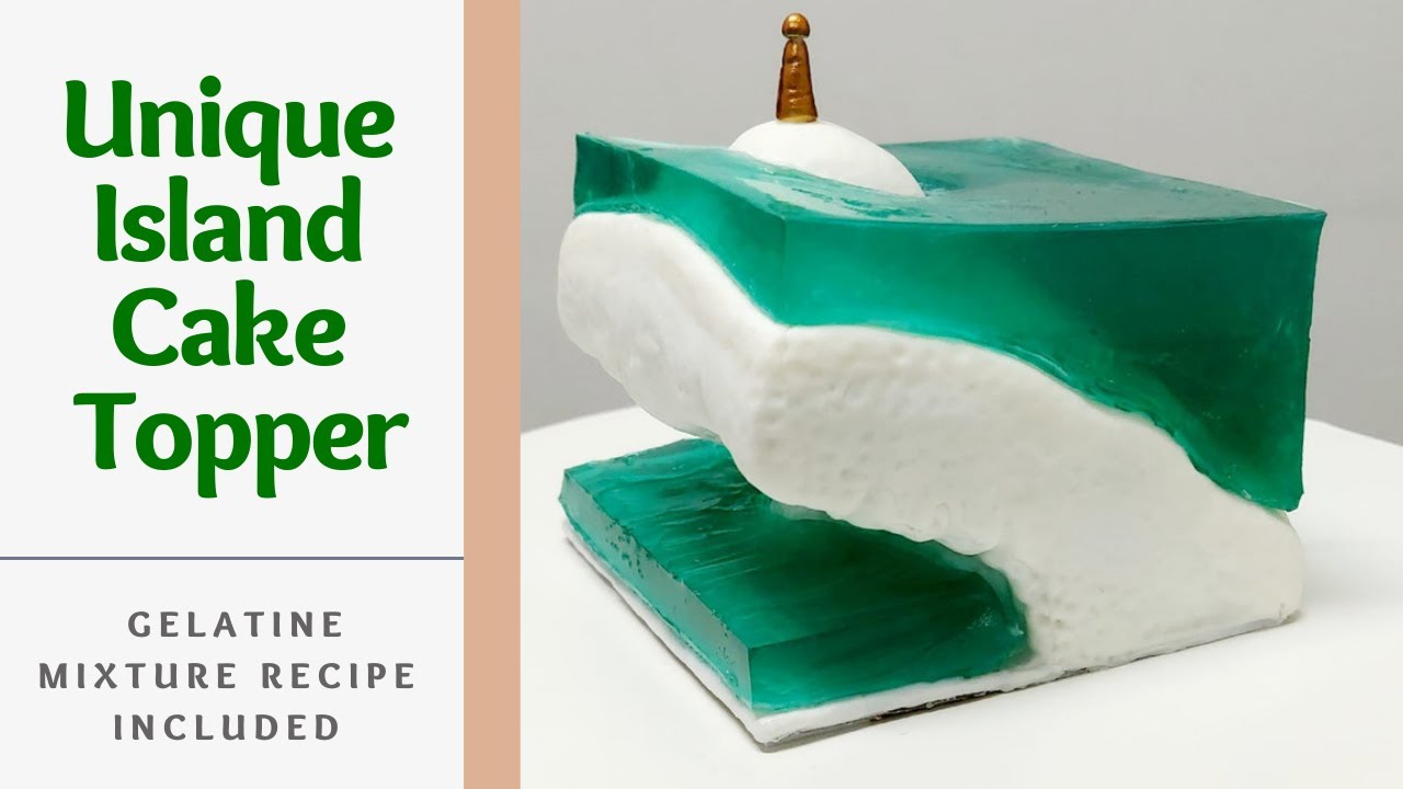 Island Cake Topper | Wave cave cake design | Ocean Cake Topper | Cave ...