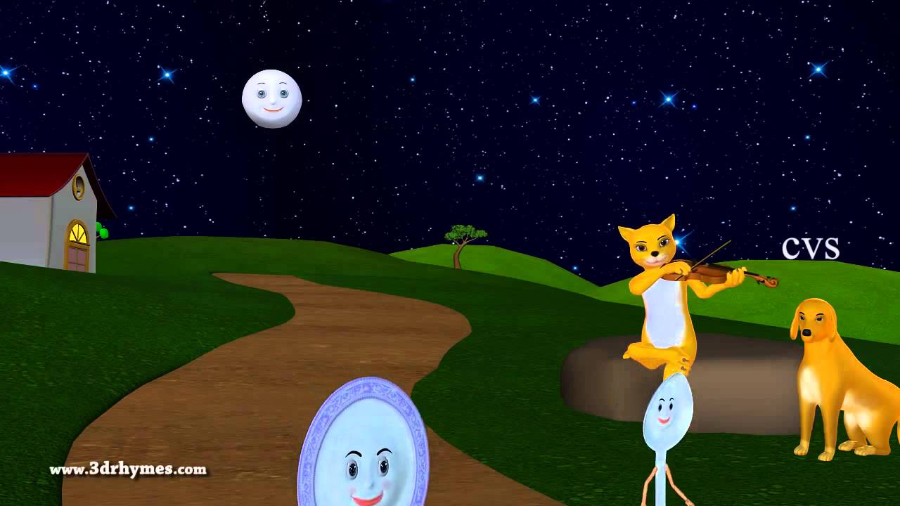 Kids AnimationHey Diddle Diddle 3D Animation English Nursery Rhymes for ...