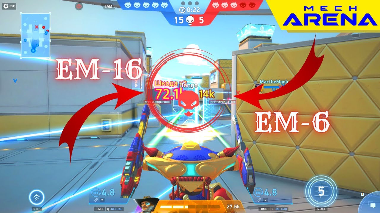 EM Rifle and its double damage | Mech Arena - YouTube