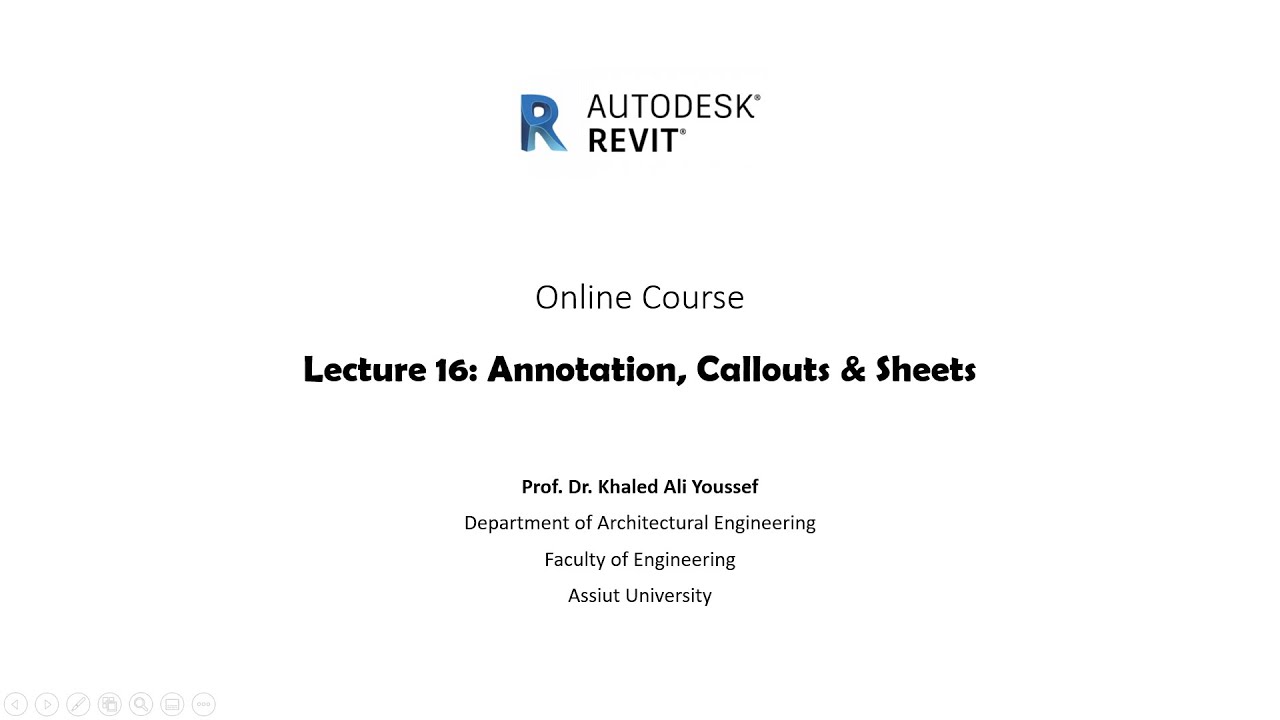 Revit - Lecture 16 D Annotation Callouts and Sheets - YouTube