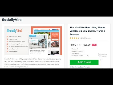 This SociallyViral WordPress Blog Theme Will Boost Social Shares, Traffic & Revenue - YouTube