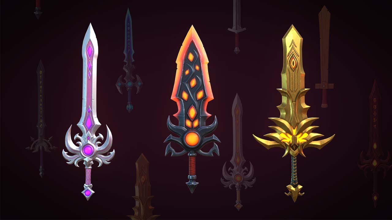 Stylized Fantasy Swords - RPG Weapons - YouTube
