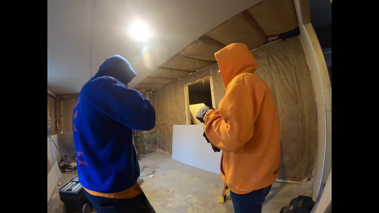 Framing, Insulation, and Drywall Time Lapse - YouTube