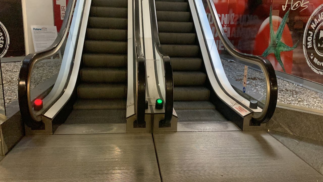 Two 1997 Schindler escalators @ TPC City Maribor Slovenia - YouTube