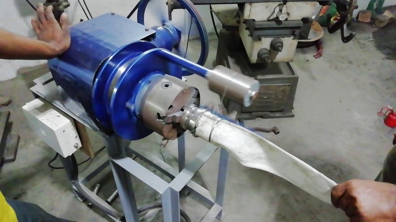 Hose Binding Machine - YouTube