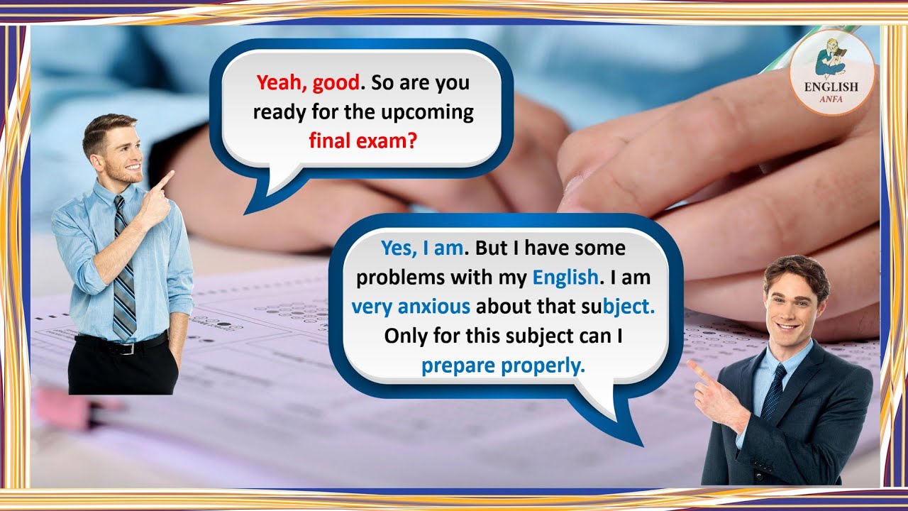 🔆 Nice Conversation Between Two Friends about Exam | Level 1 & 2| Enjoy ...